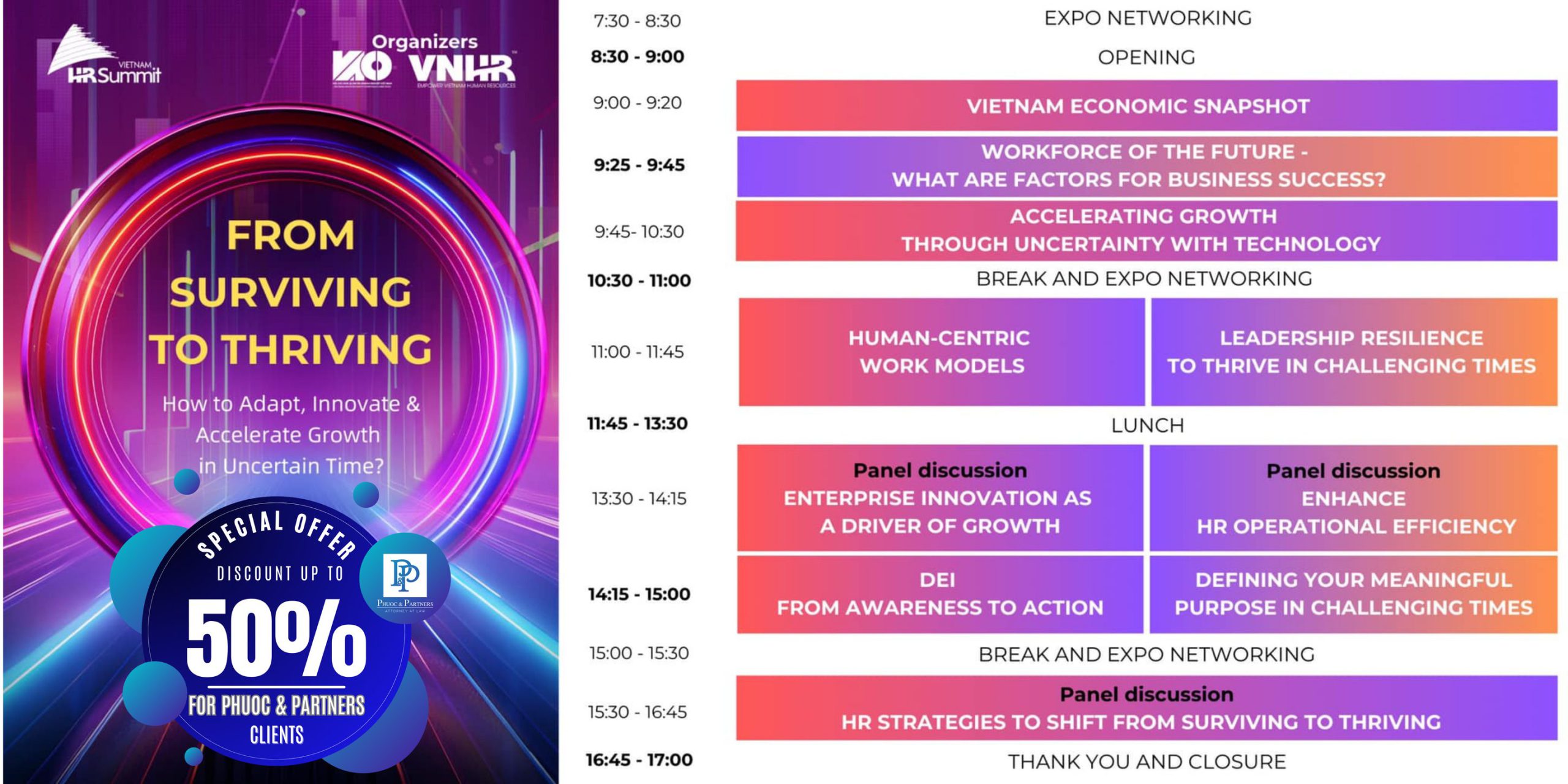 Vietnam Human HR Summit 2023 - Special offer for Phuoc & Partners Clients - Phuoc & Partners Law ...