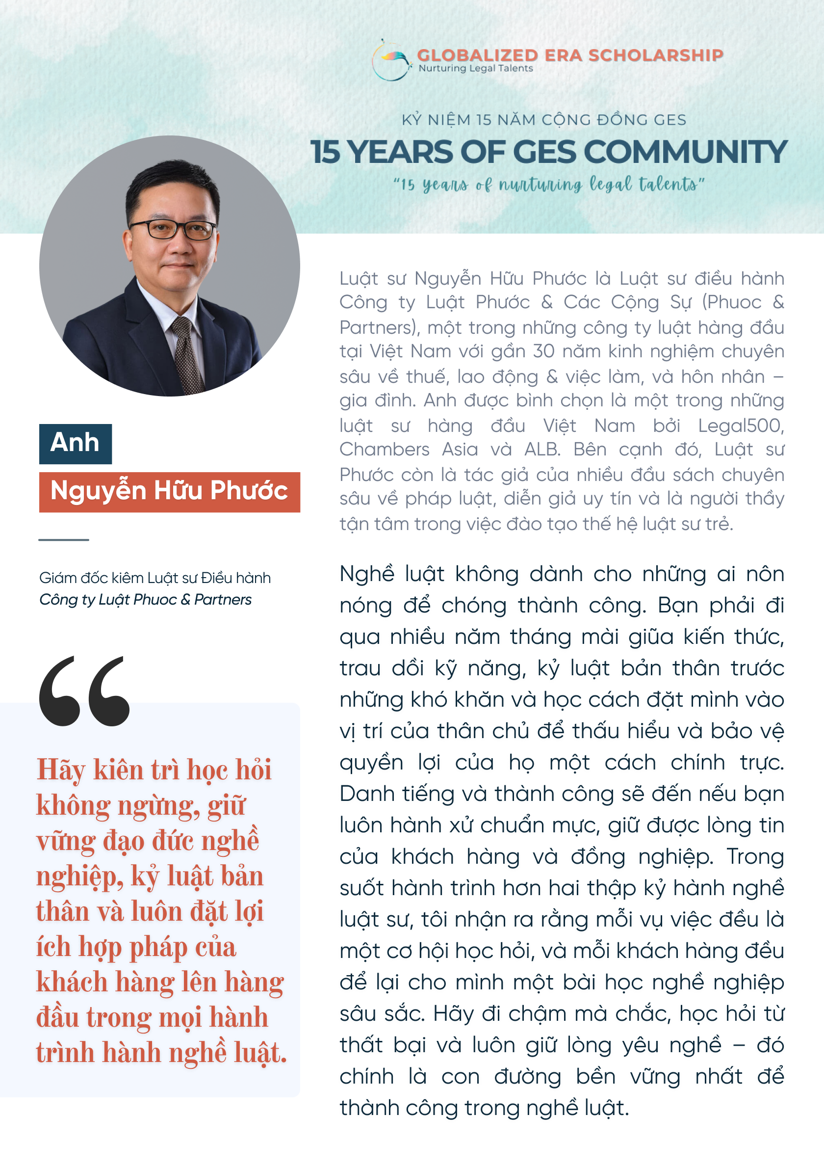Phuoc & Partners Continues Sponsorship of the Globalized Era ...